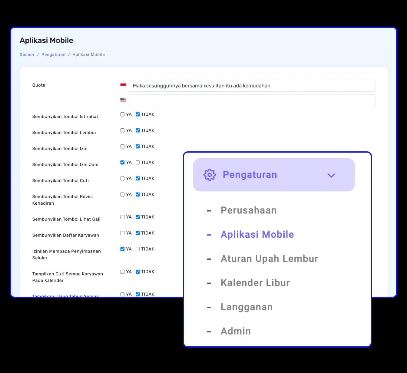 Fitur Reminder Absensi Harian Bagi Karyawan